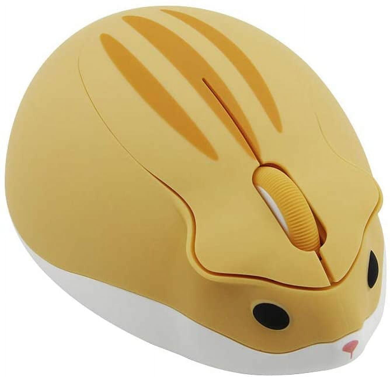 2.4GHz Wireless Mouse Cute Hamster Shape Less Noice Portable Mobile ...