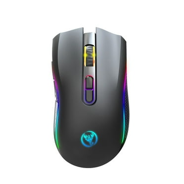 Wireless Gaming Mouse Rechargeable with Rainbow RGB Backlit,Optical ...