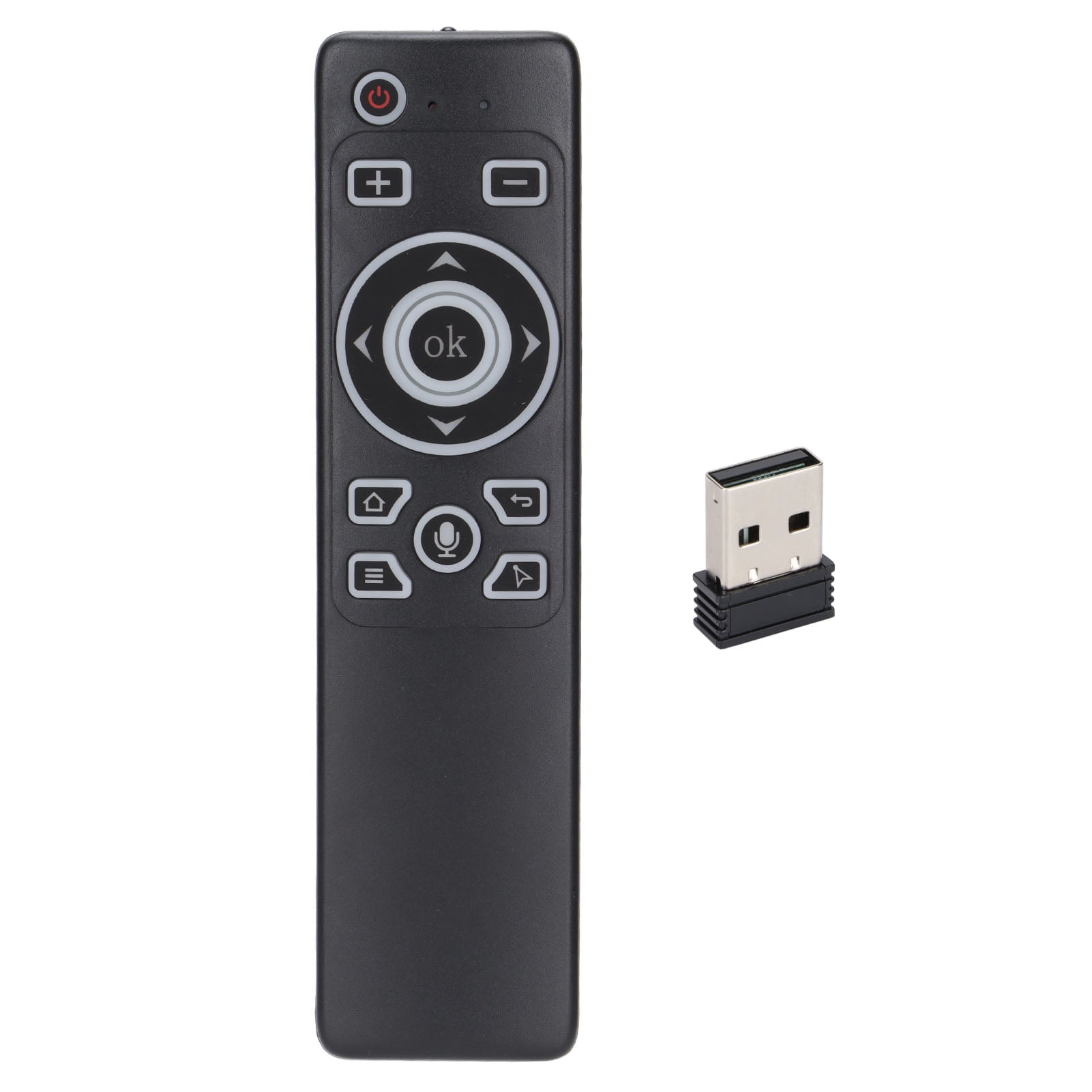 2.4GHz Wireless Remote Air Mouse Gyroscope IR Learning Voice Remote ...