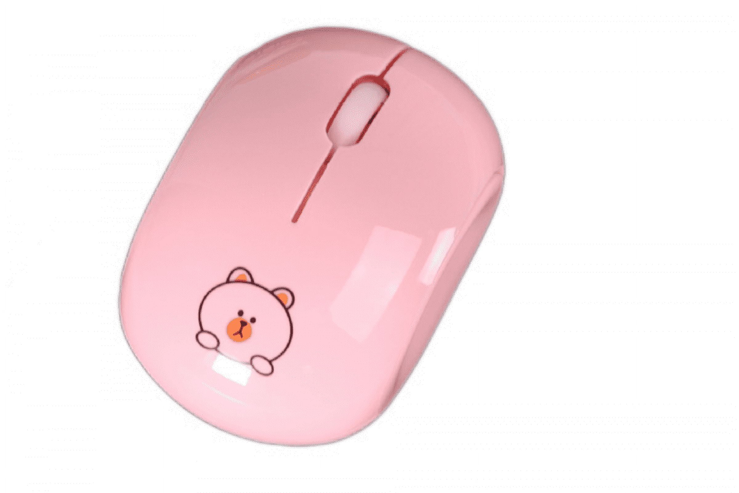 2.4GHz wireless mouse cute little silent mouse portable mini battery ...