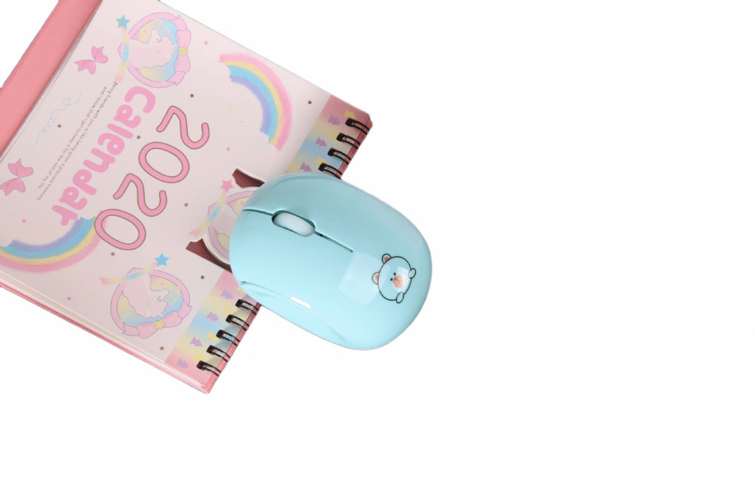 2.4GHz wireless mouse cute little silent mouse portable mini battery ...