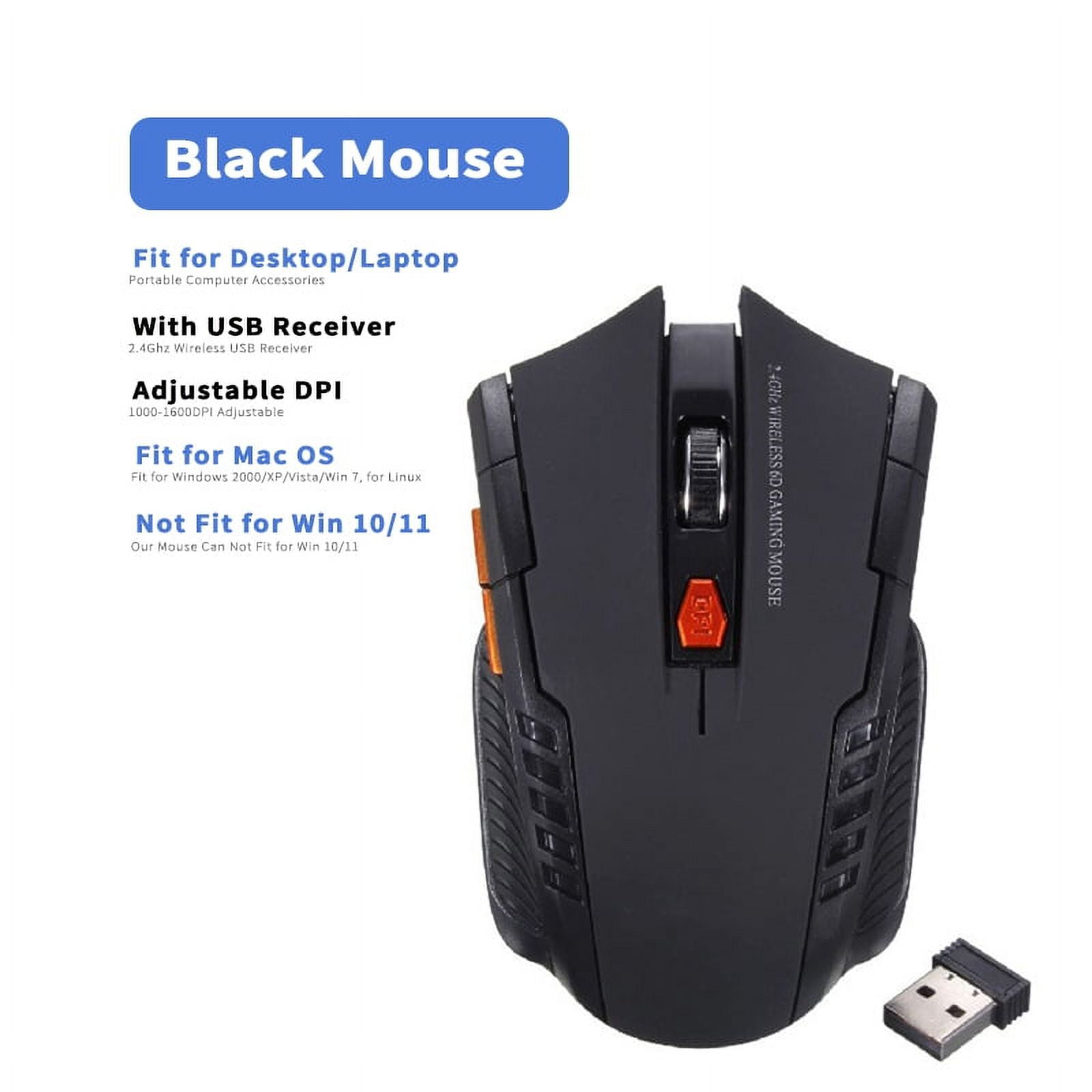 2.4Ghz Gaming Wireless Mouse for MacBook Air Pro 2018-2024 With USB ...
