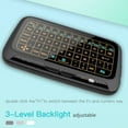 2.4Ghz H18 Mini Wireless Keyboard Touchpad Combo with 3 Level Backlit ...