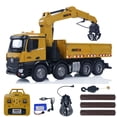 2.4Ghz HUINA 1538 1/14 RC Timber Grab Truck Dumper Remote Control Model ...