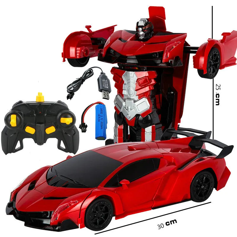 2.4Ghz Induction Transformation Robot Car 1:14 Deformation RC Car Toy ...