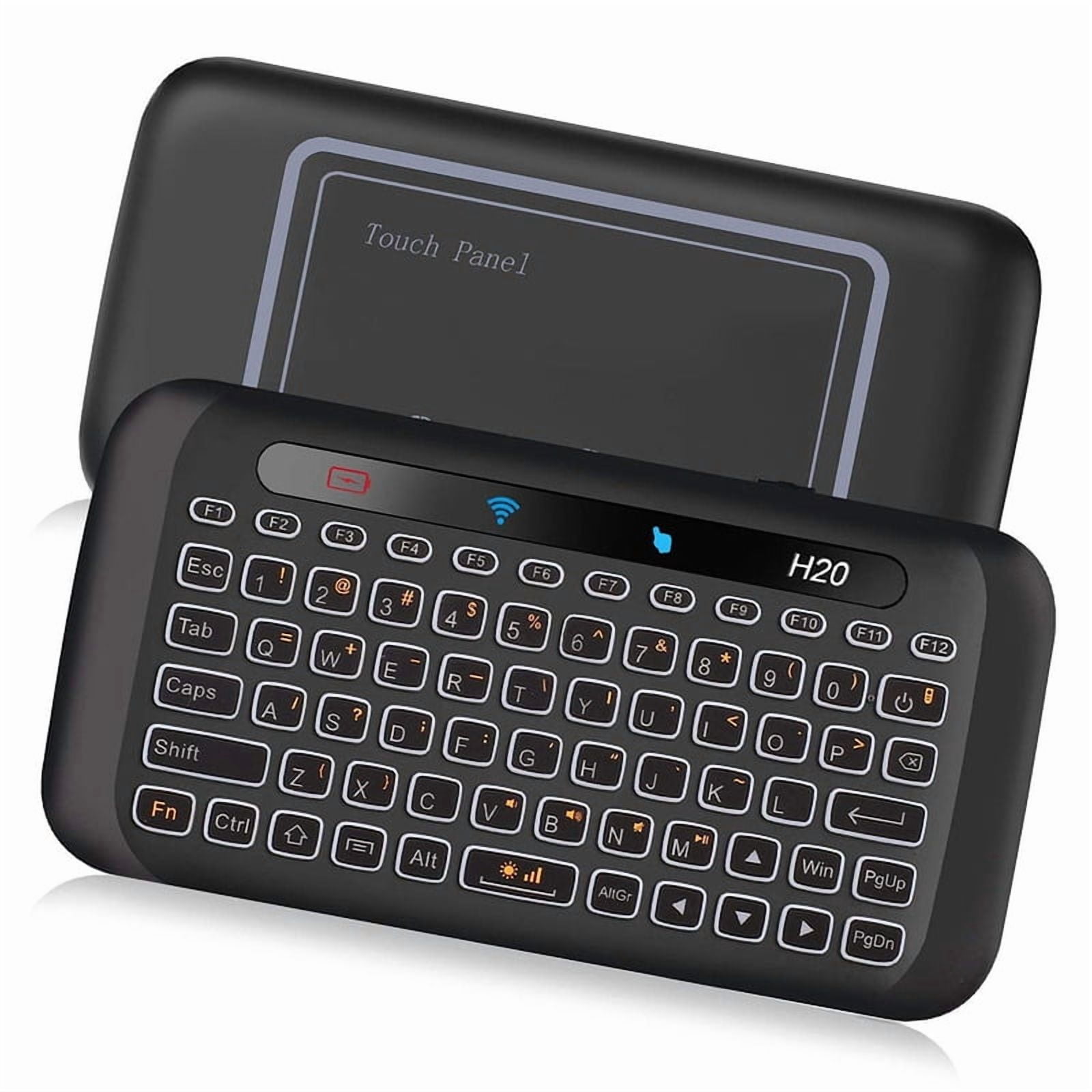 2.4Ghz Mini Wireless Keyboard With Touchpad Mouse Combo 7 Color Adjust ...