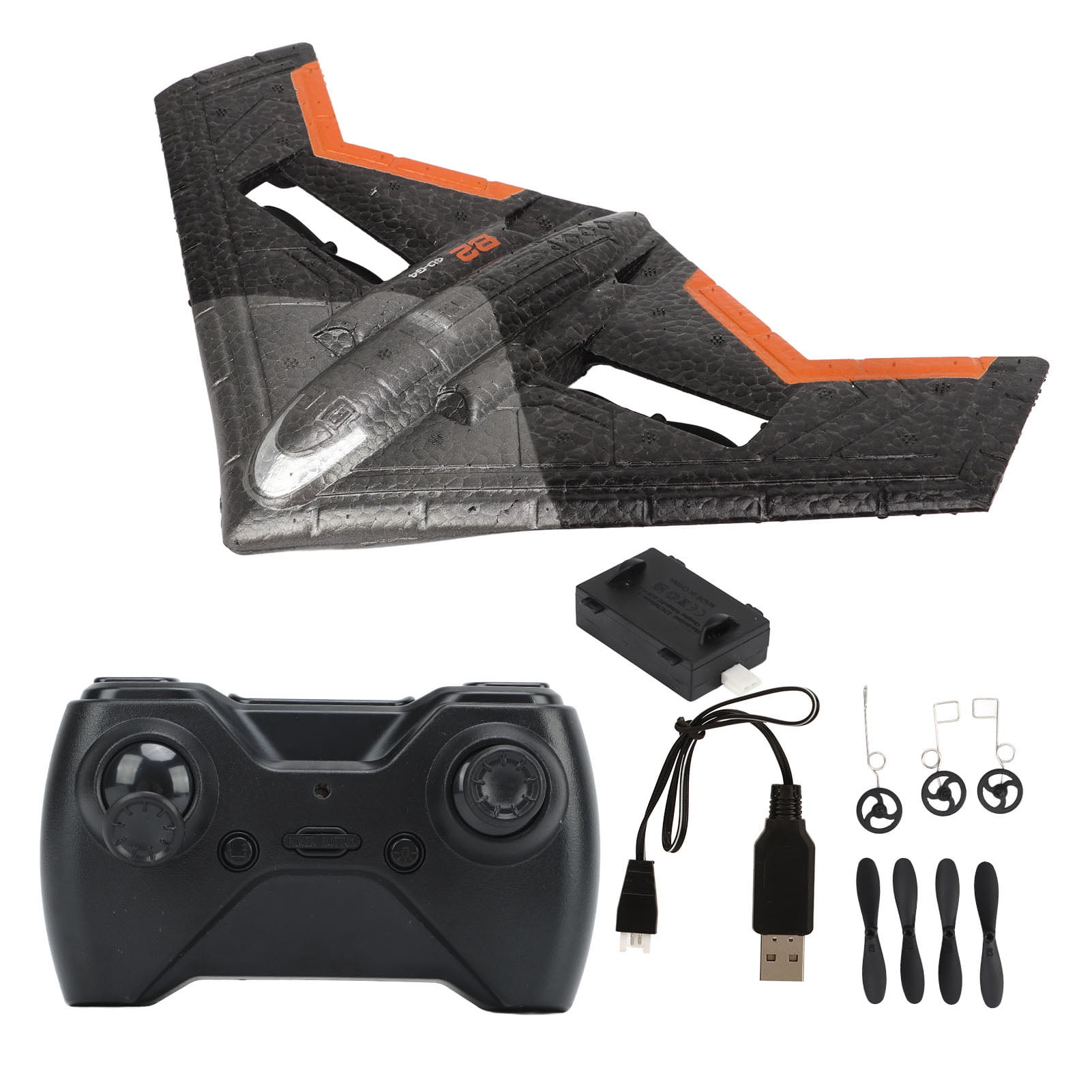 2.4Ghz RC Glider Airplane Model Collision Resistance Glide Remote ...