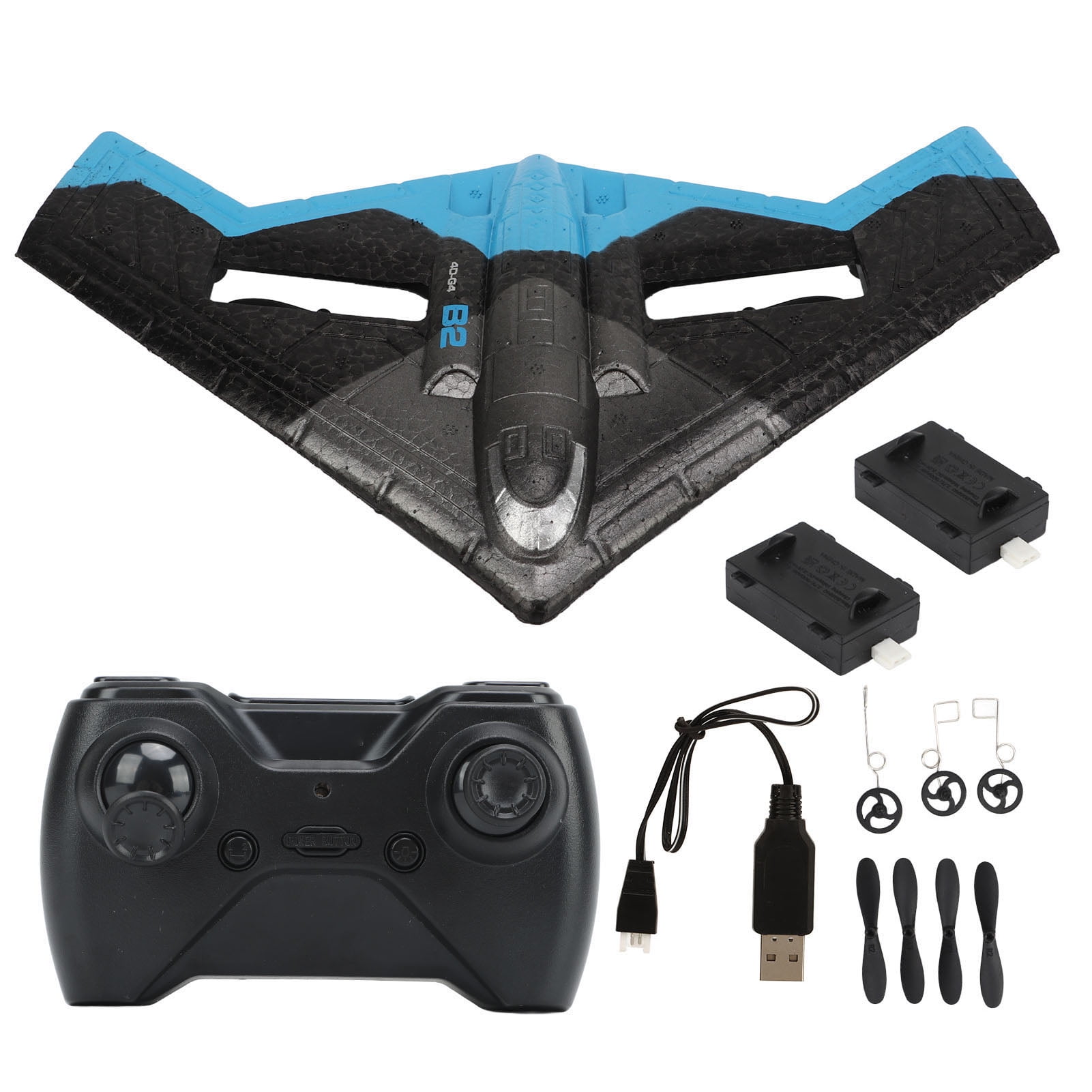 2.4Ghz RC Glider Airplane Model Collision Resistance Glide Remote ...