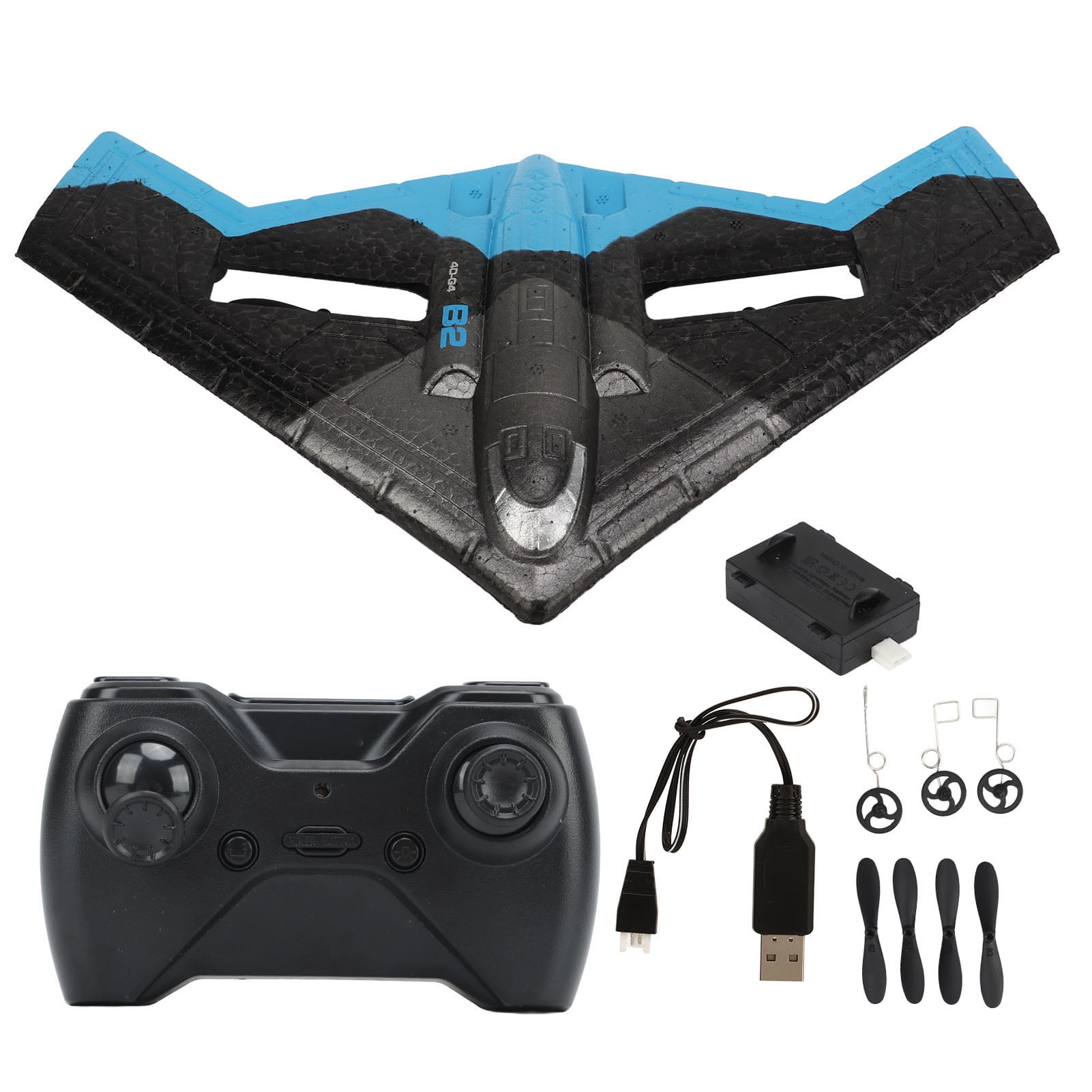 2.4Ghz RC Glider Airplane Model Collision Resistance Glide Remote ...