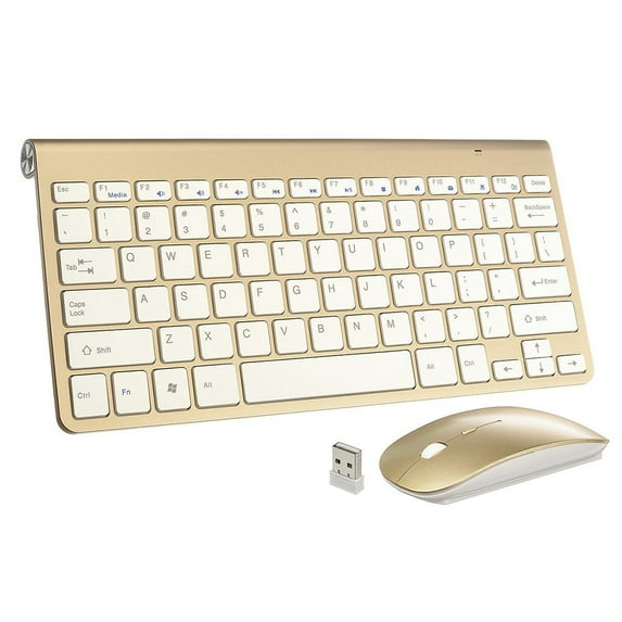 2.4Ghz Ultra-Thin Wireless Keyboard And Mouse Combo With USB Receiver ...
