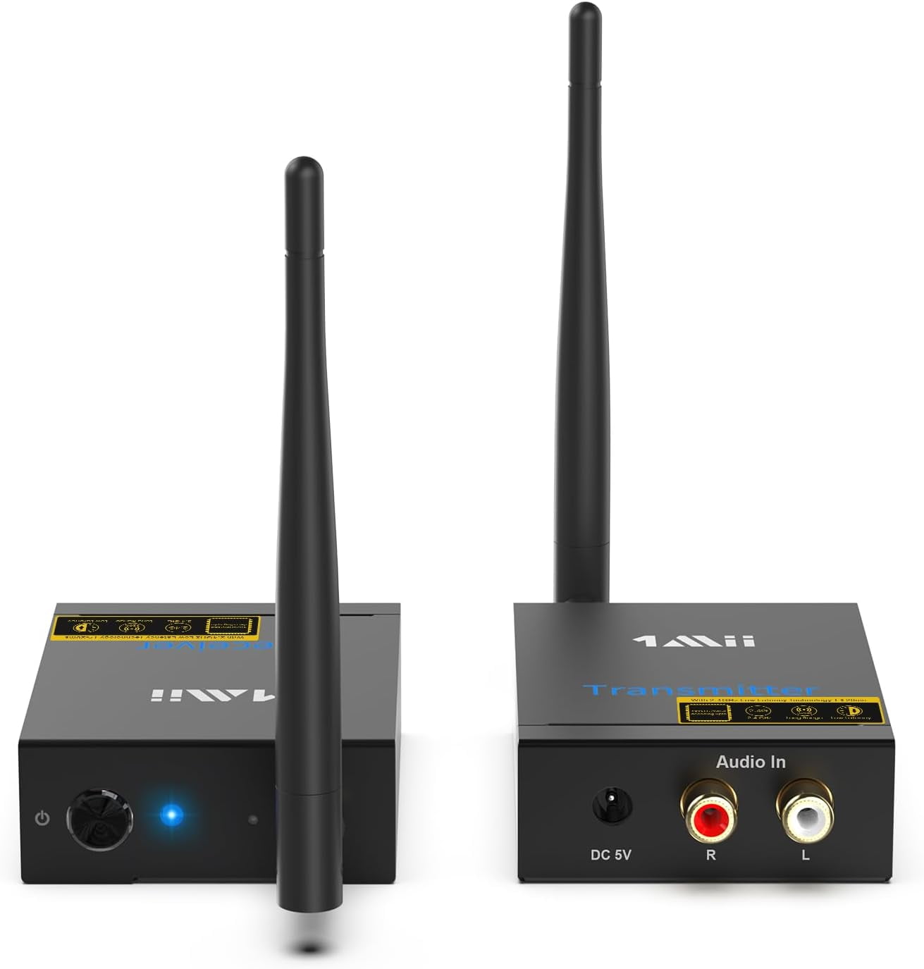 2.4Ghz Wireless Audio Transmitter Receiver for TV, 320ft Long Range ...