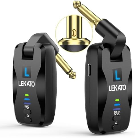 2.4Ghz Wireless Guitar System Exclusive Mute Plug for Electric Guitar ...