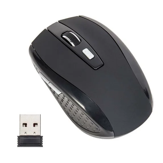 2.4Ghz Wireless Optical Mouse Adjustable Dpi Cordless Mice + Receiver ...