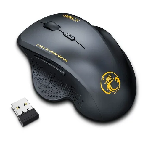 2.4Ghz Wireless Optical Mouse Mice 6 Buttons & Usb Receiver For Laptop ...