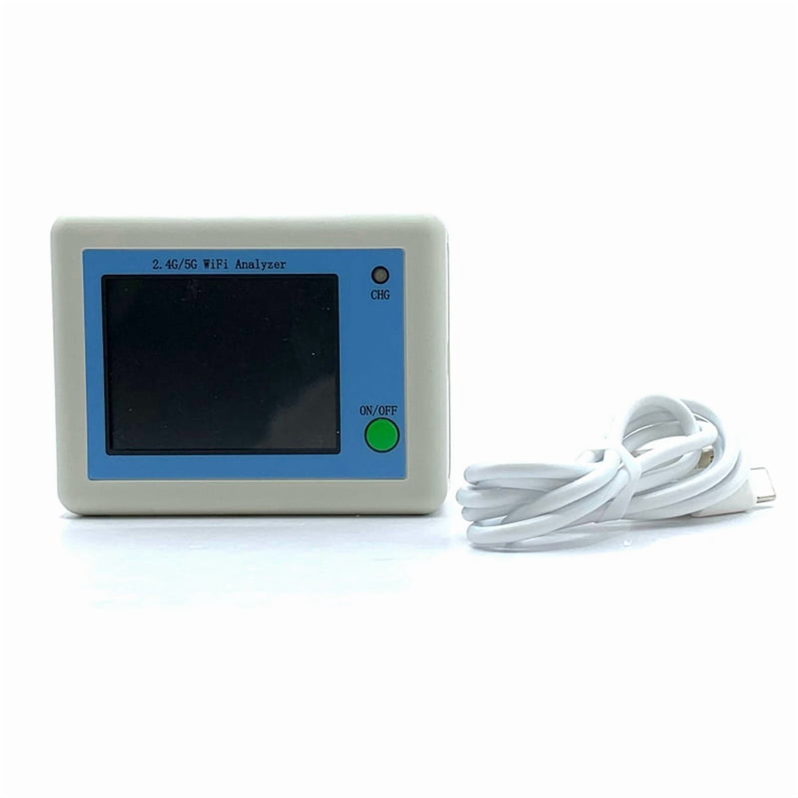 2.4Inch Color Display WIFI Signal Scanner 2.4G/5G Rechargeable Router ...