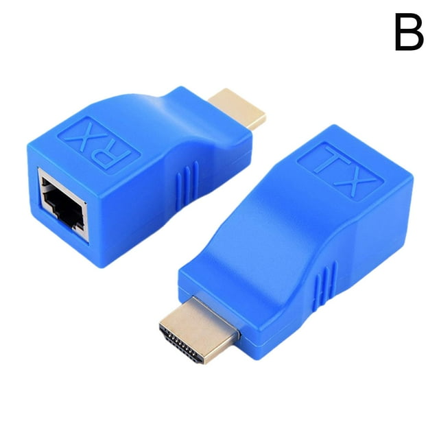2* 4K HDMI 1080P Signal Extender To RJ45 Over Cat 5e /6 Network ...