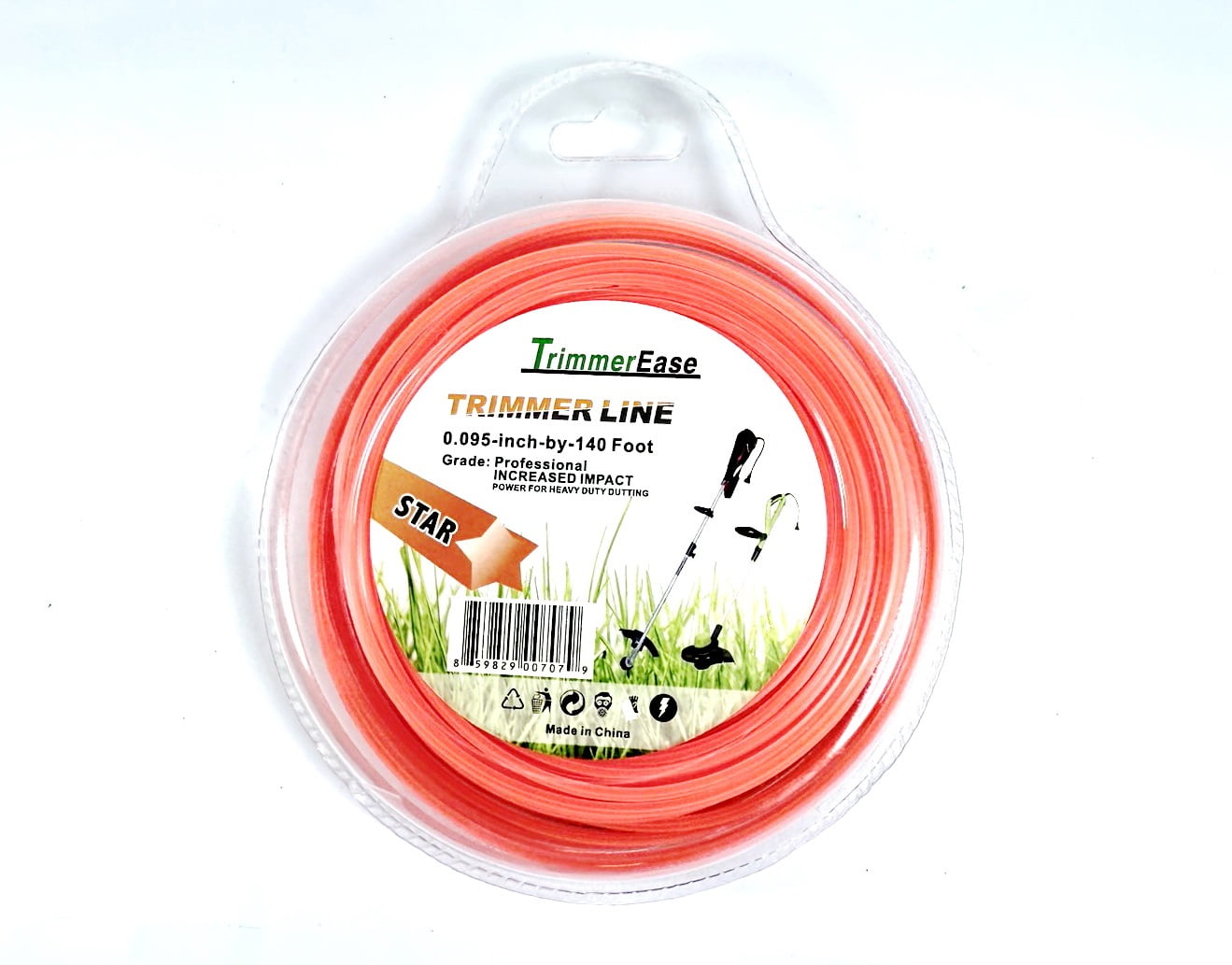 2.4MM 0.095" x 140 FT Nylon Commercial Grass Weed String Trimmer Line ...