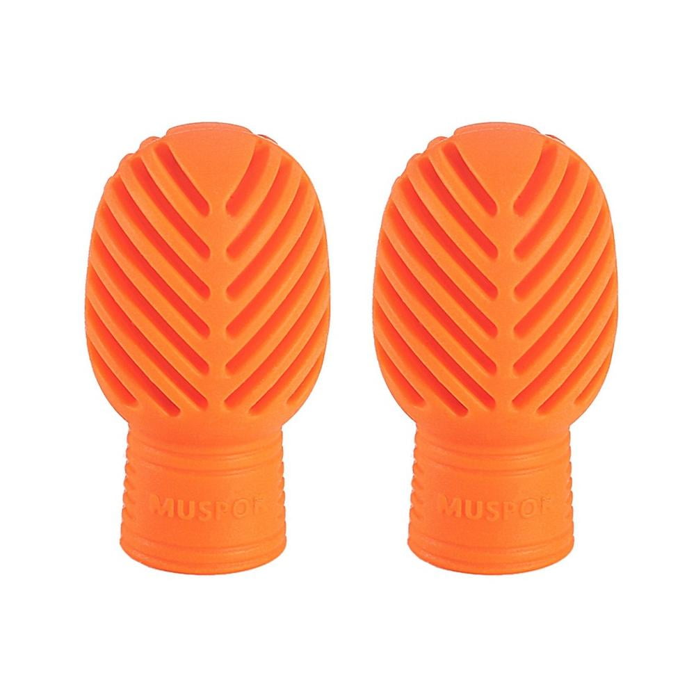 2/4PC Silicone Drum Stick Sleeve Practice Tips Mute Damper Protective ...