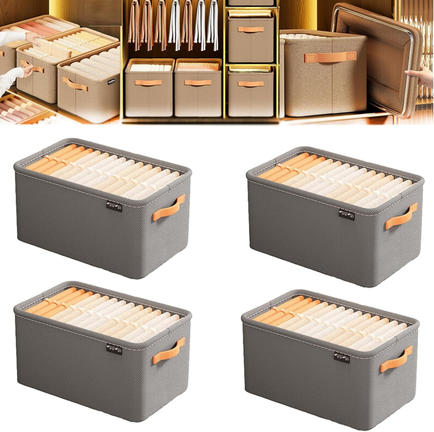 2/4PCS Cation Multi Functional Folding Wardrobe Organizer, Pickelect ...