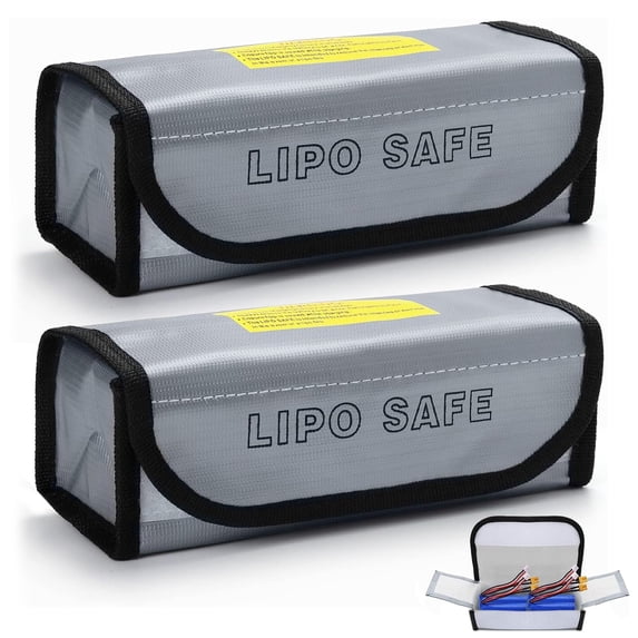 2/4PCS Lipo Safe Ebike Battery Fireproof Charging Bag Explosionproof ...