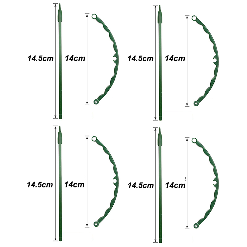 2/4PCS Plastic Plant Support Pile Frame Greenhouse Arrangement ...