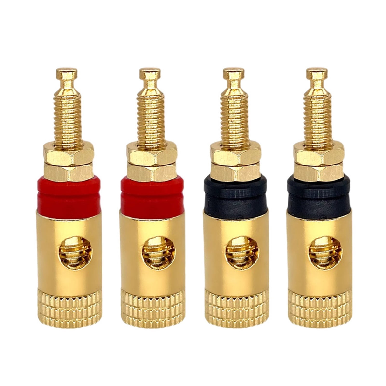 2/4Pcs HIFI Gold Plated Copper Speaker Binding Post Female Banana ...