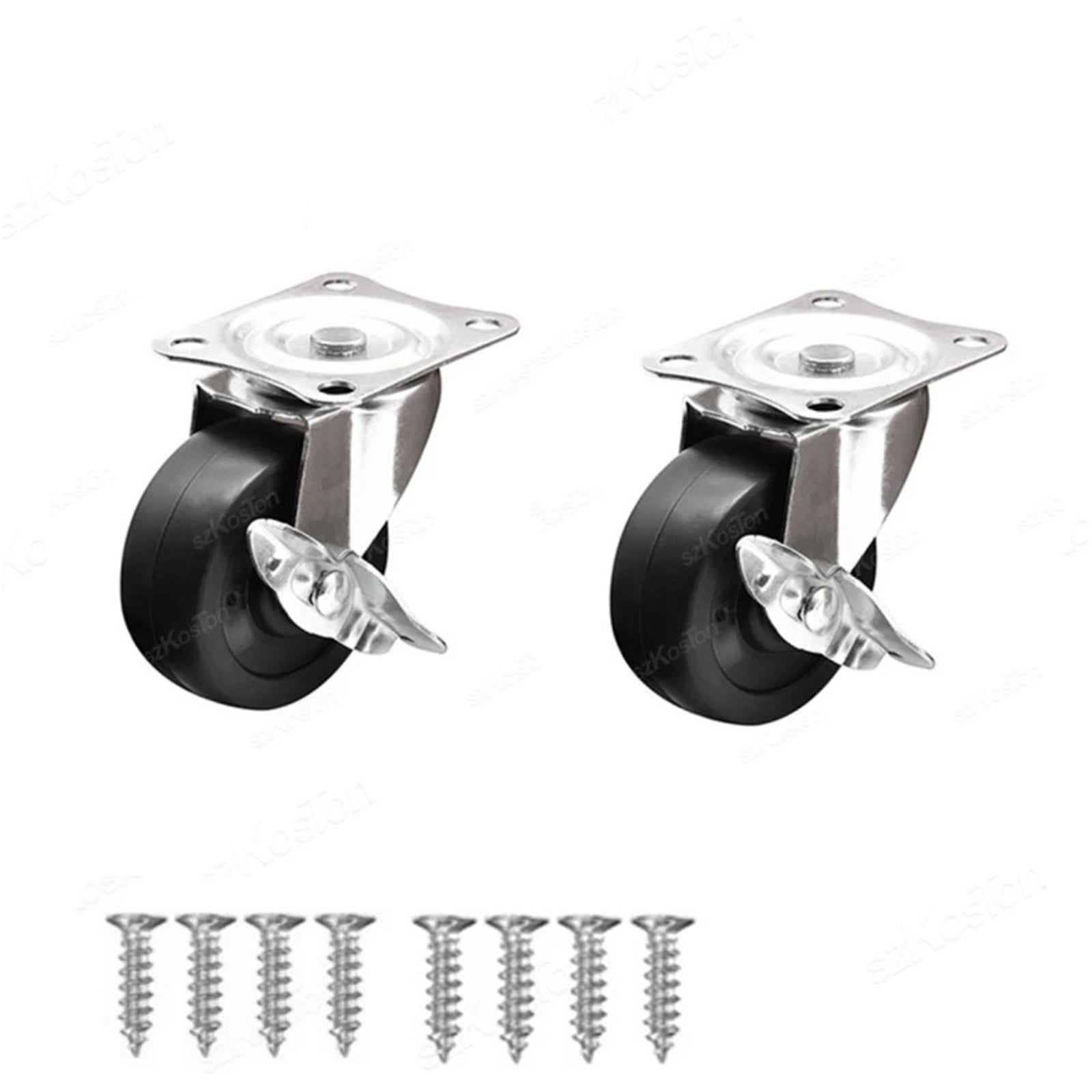2/4Pcs Heavy Duty Swivel Castor Silent Trolley Wheels Furniture ...