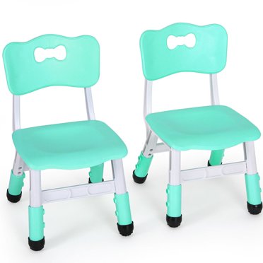 Costway 4 Kids Stackable Plastic Chairs - Play & Learn Furniture ...