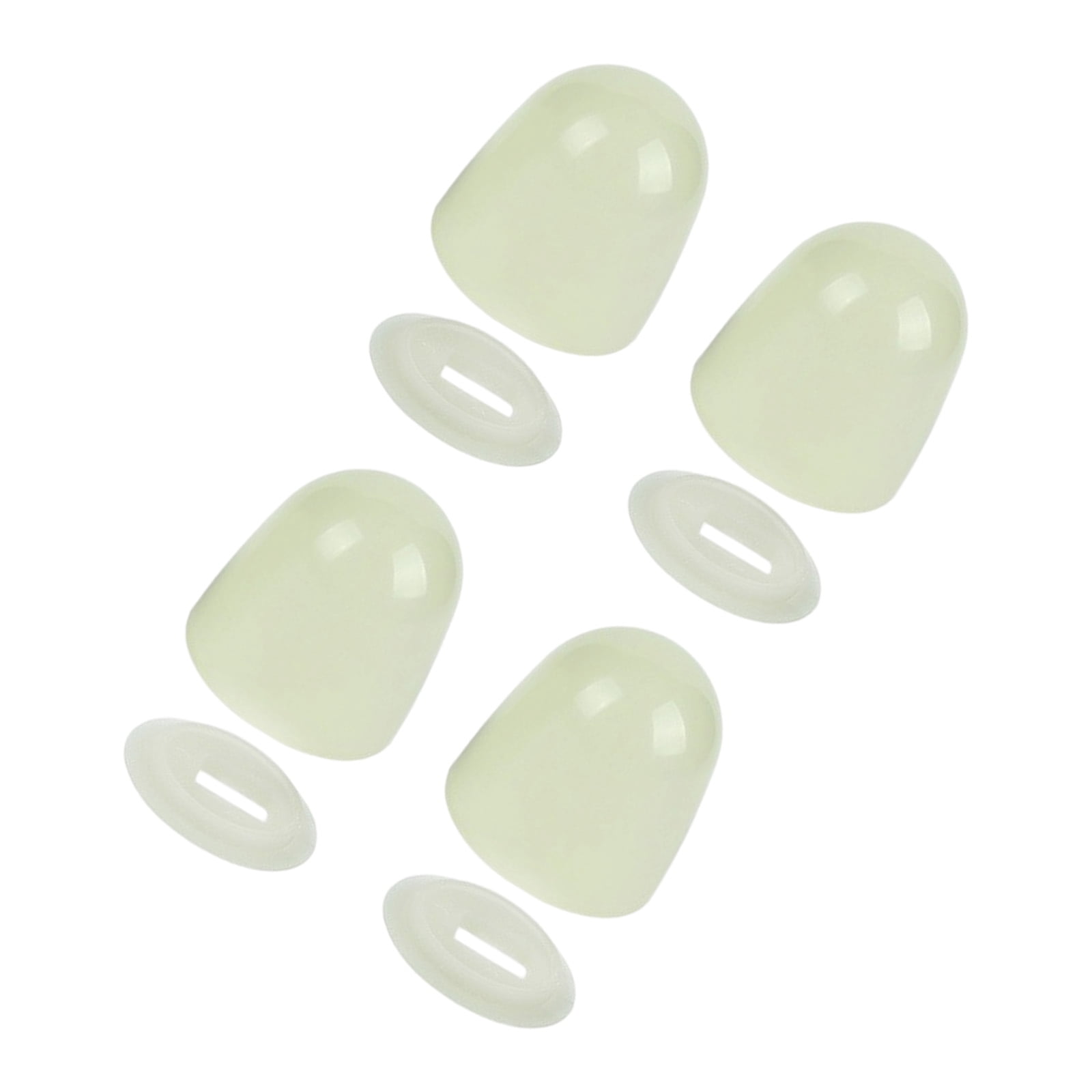 2/4Pcs Luminously Plastic Toilet Bolt Covers Toilet Bowl Push on Bolt ...
