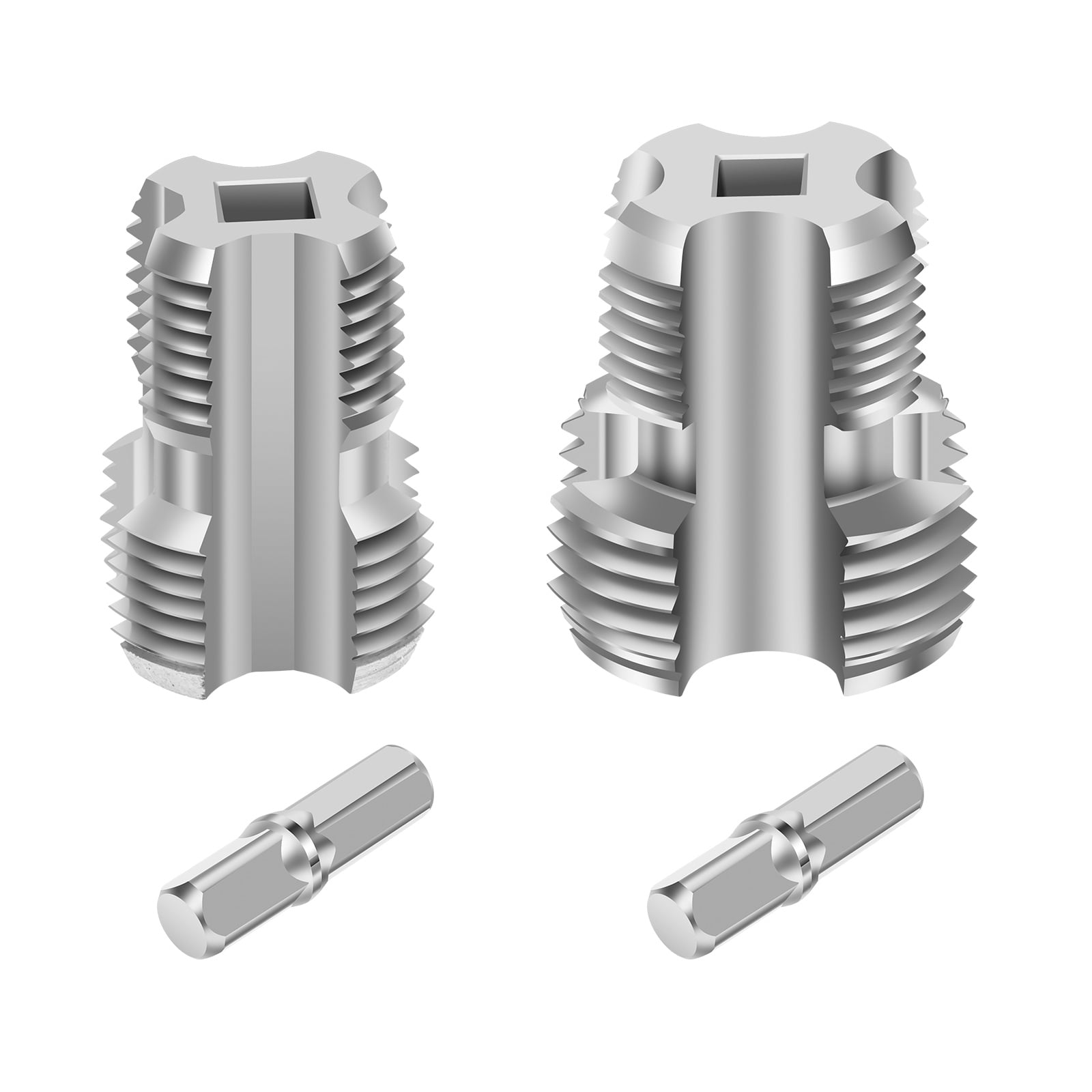 2/4Pcs Pipe Internal Thread Opener 1/2 Inch 3/4 Inch 1 Inch Carbon ...