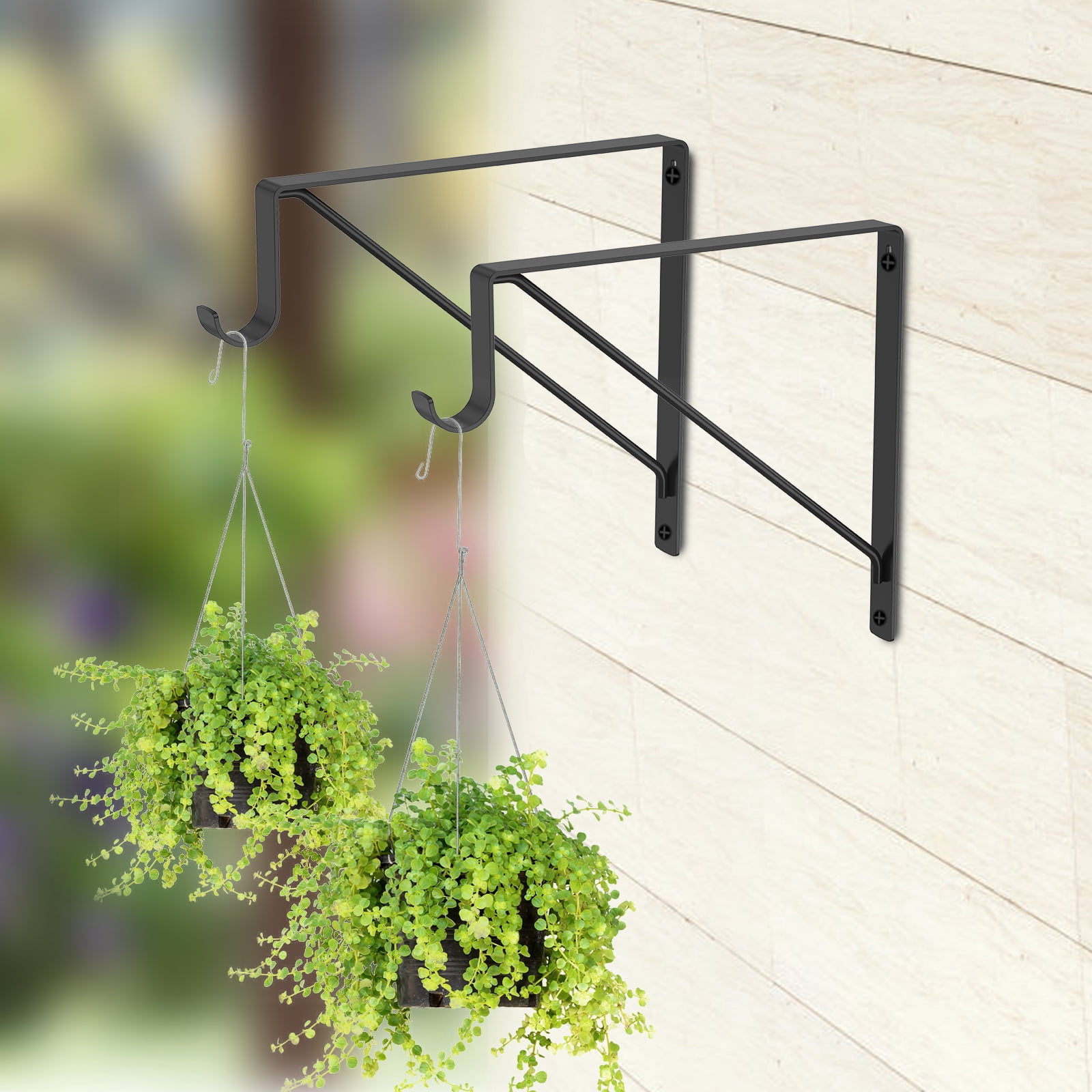 2/4Pcs Rod and Shelf Bracket Hook Wall Mounted Closet Rod Bracket Iron ...