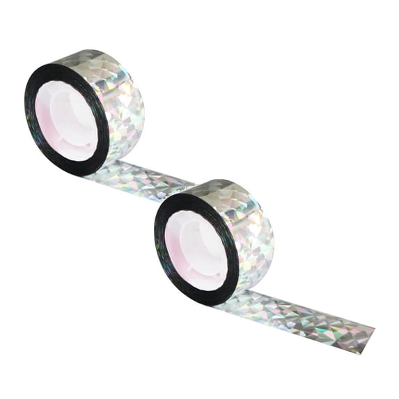 2.4cm Wide X 100m Long Reflective Bird Tape Double Shiny For Gardens ...