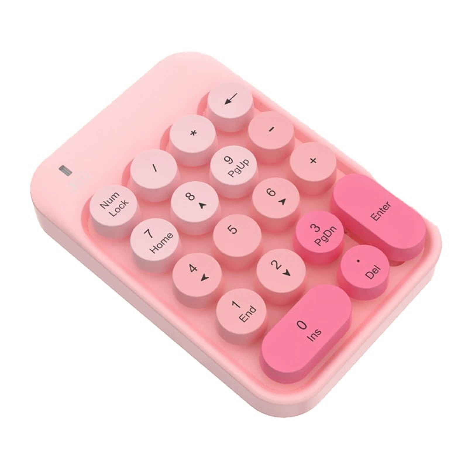 2.4g Wireless Numeric Keypad Cute Mixed Color Financial Special Nine ...