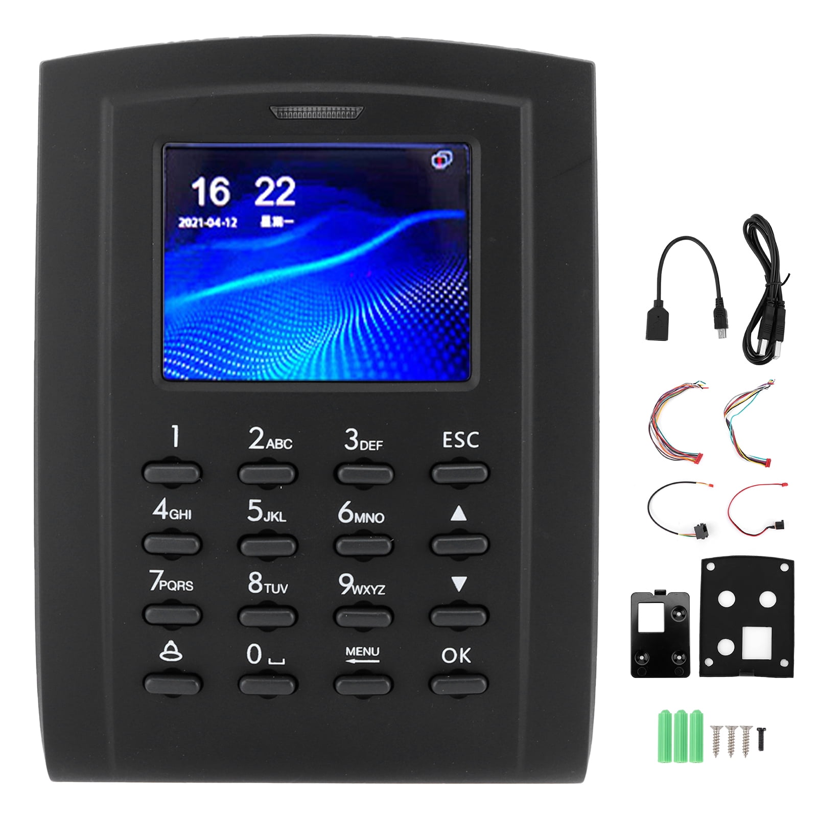 2.4in Access Control Machine TCP/IP Password Card Attendance Checking Wiegand26 TFT 125KHz Door ...