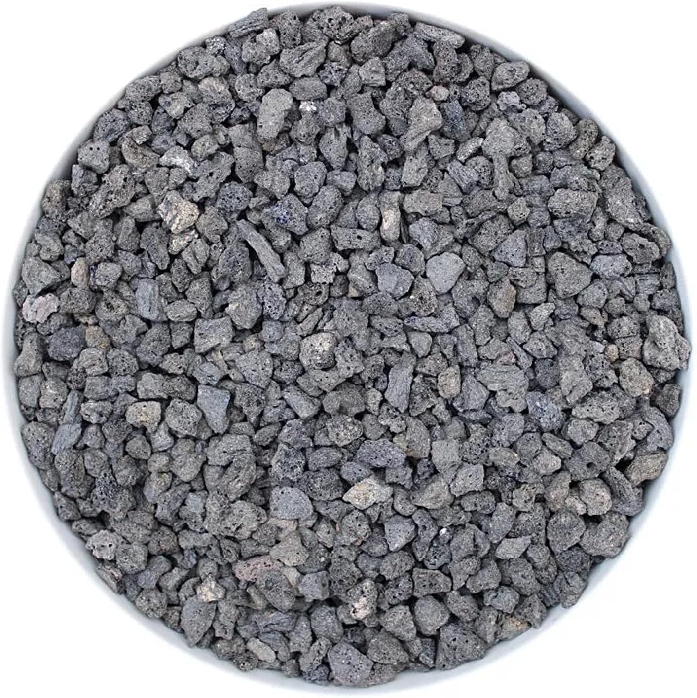 2.4lb Black Horticultural Lava Rock Soil Additive for Cacti, Vase ...