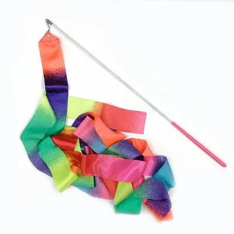 2/4m 4 pcs Gymnastics Colored Ribbons Colorful Gym Ribbons Rhythmic ...