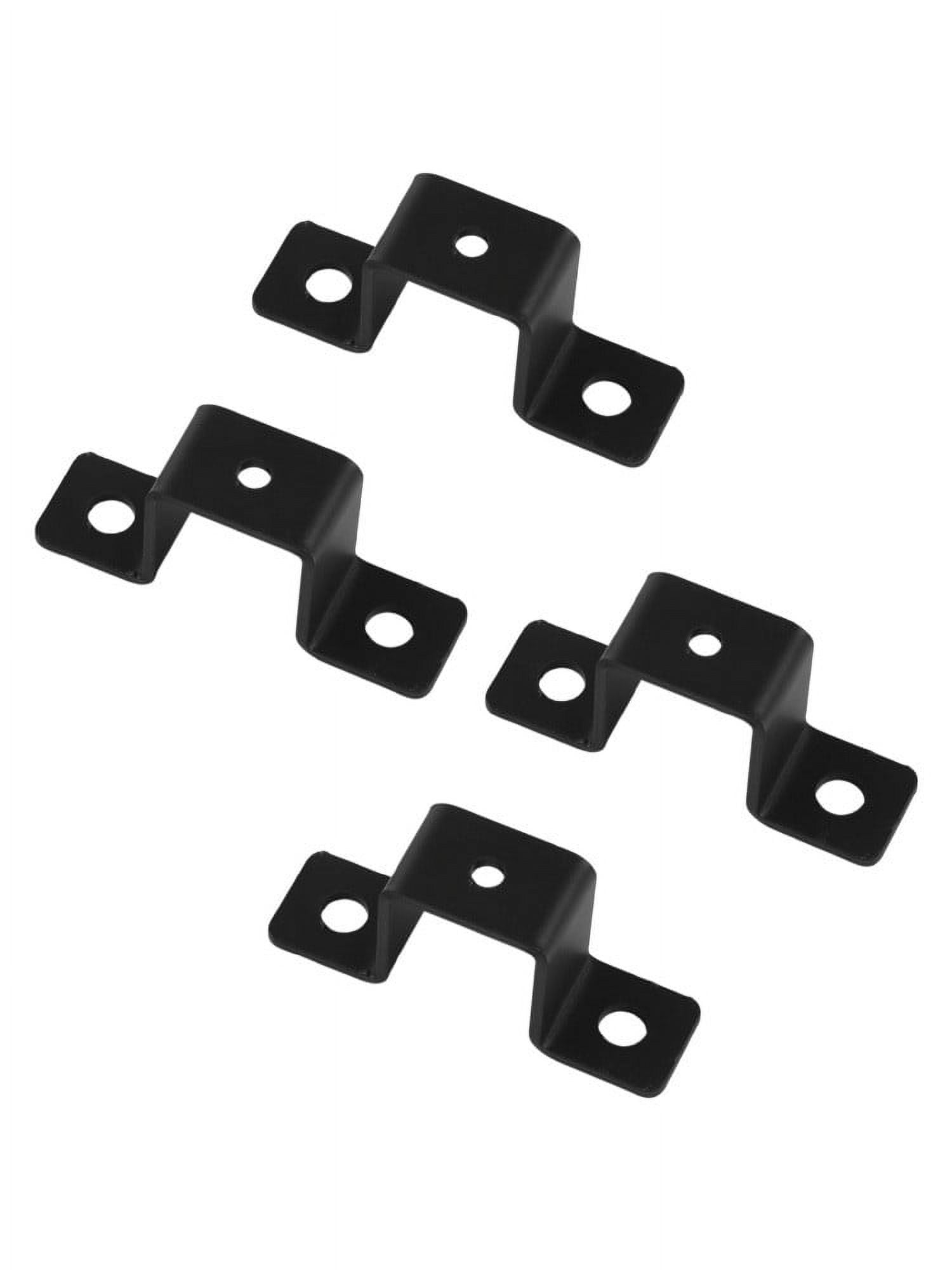 2/4pc Black Strap Heavy Duty Wood Deck Fence Tie For Post U-Shaped Pipe ...