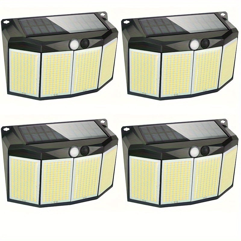 2/4pcs 576 LED Outdoor Solar Power Lights Motion Sensor, 3 Modes ...