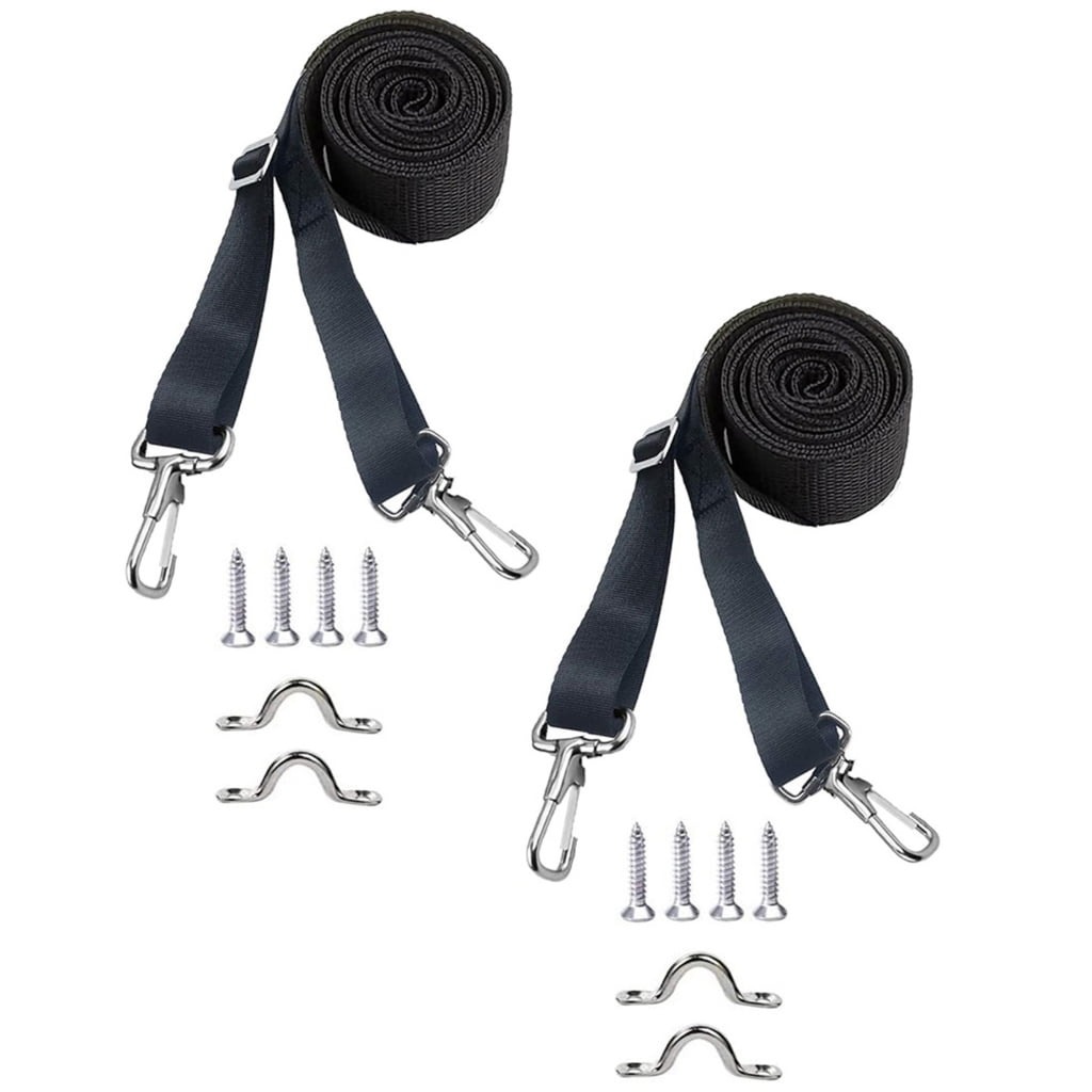 2/4pcs Bimini Top Straps Pad Eye Straps with Stainless Steel Snap Loop ...