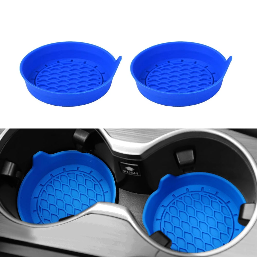 2/4pcs Car Cup Holder Coaster Silicone Cup Holder Insert Universal Non ...