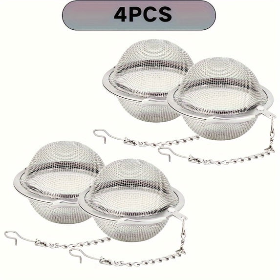 2/4pcs Endurance Tea Infuser Stainless Steel Mesh Tea Ball 2.1 Inch Tea ...