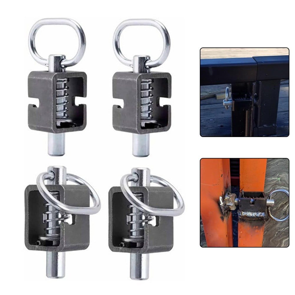 2/4pcs Heavy-Duty Trailer Gate Latch - Corrosion-Resistant Spring Lock ...