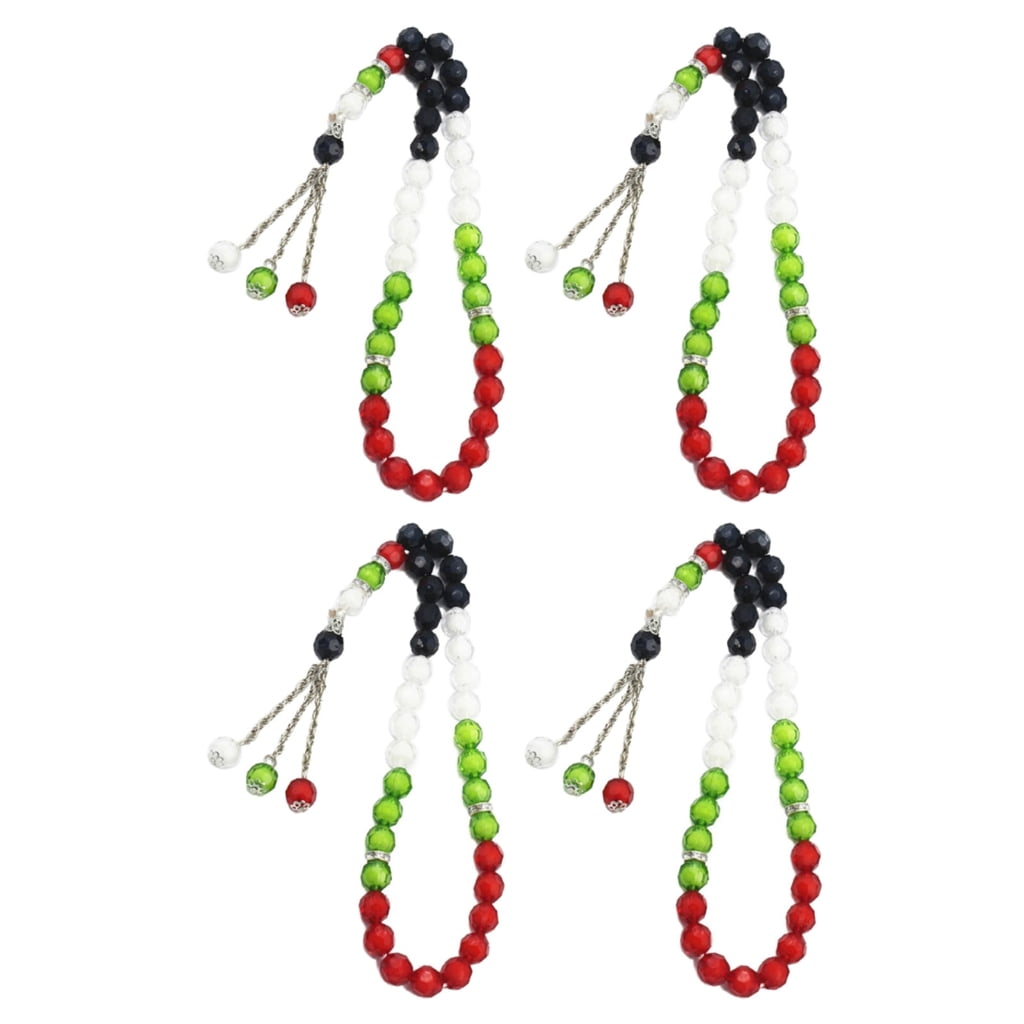 2/4pcs Prayer Rosary Bracelet Acrylic Prayer Beads Bracelet Palestine ...