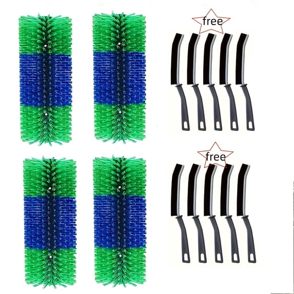 2/4pcs Sturdy Plastic and Nylon Short Brushes for Cattle and Horses ...