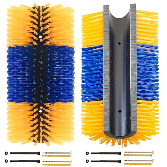 2/4pcs Sturdy Plastic and Nylon Short Brushes for Cattle and Horses ...