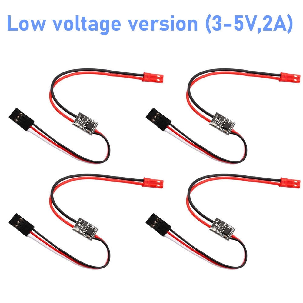 2/4xRC Remote Controlled AUX ON/Off Electronic Switch JST 2/20A Cables ...