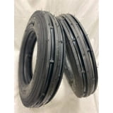 (2) 5.00-15, 5.00X15 ROAD CREW 3 Rib ST1 Tractor Tires 6 PR w/Tubes ...