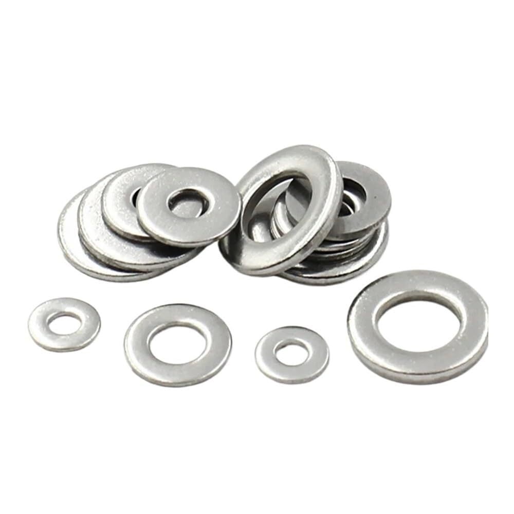 2/5/10/50/100pcs M1.6/M2/M2.5/M3/M4/M5/M6/M8/M10-M22 Large Flat Washer 304 Stainless Steel Big ...
