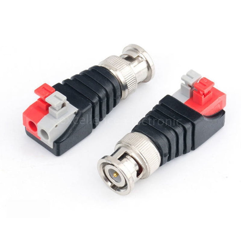 2/5/10PC DC 12V Male Female RCA BNC Connectors 5.5*2.1/2.5mm Welding ...