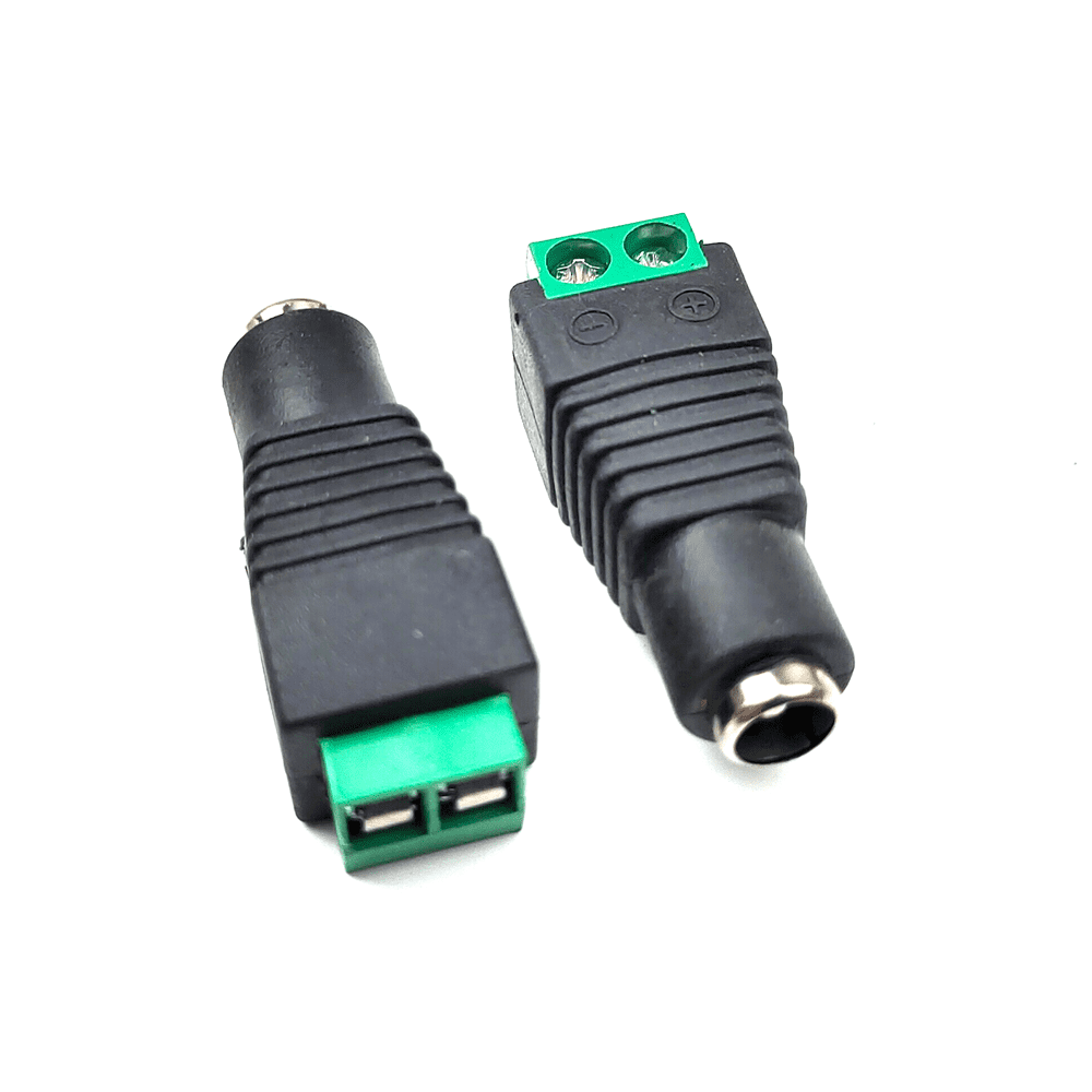 2/5/10PC DC 12V Male Female RCA BNC Connectors 5.5*2.1/2.5mm Welding ...